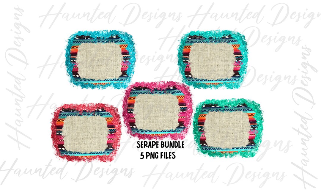 Serape Glitter Burlap Frame PNG Clipart Bundle (digital Download) - Etsy