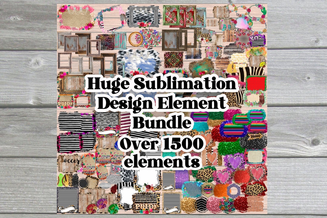 HUGE Sublimation Design Element Bundle PNG, Instant Digital Download - Etsy