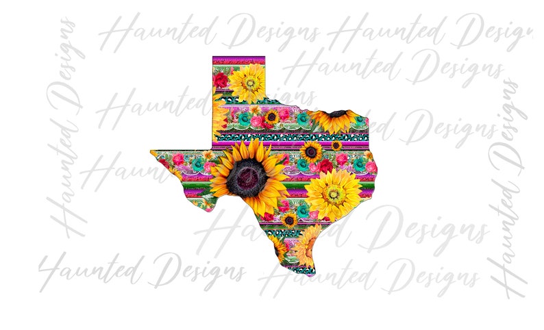 Texas State Bundle Leopard Sunflower Instant Digital Download - Etsy