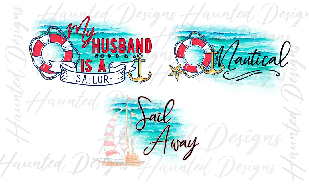 Sailor Nautical Sailing Clip Art, PNG, Craft, Instant Digital Download ...