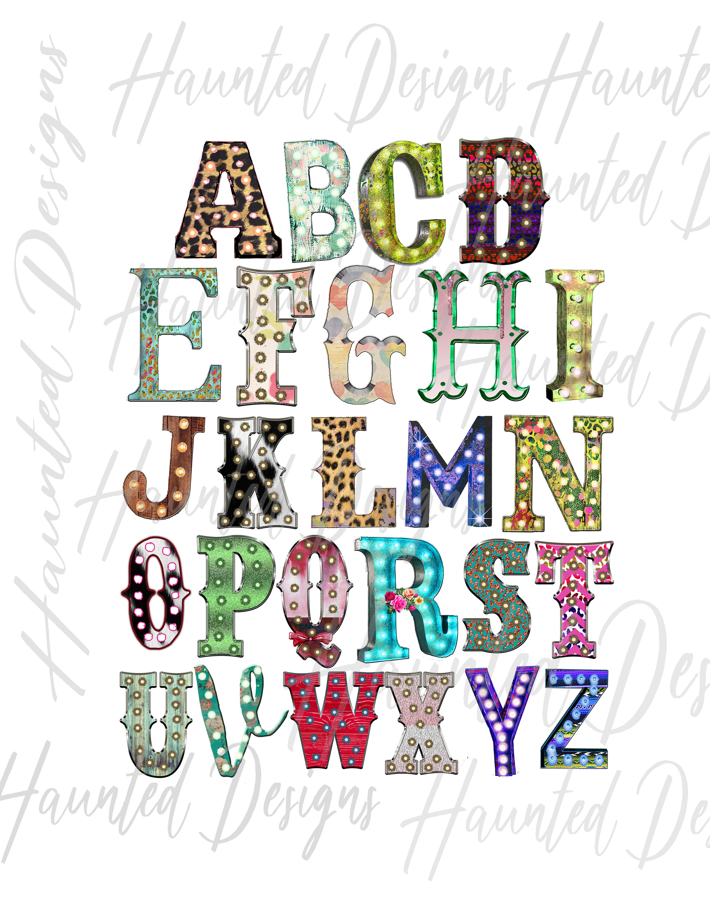 Funky Letters Of The Alphabet