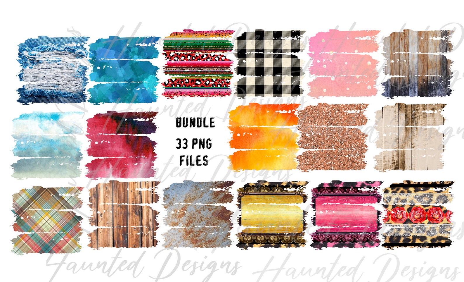 HUGE Clip Art Background Design Bundle 33 Pngs Bundle PNG - Etsy