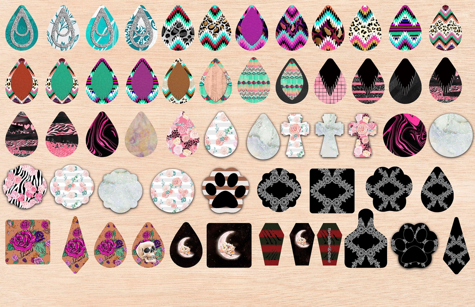 Earring Design Bundle 500 Files Instant Download Design - Etsy