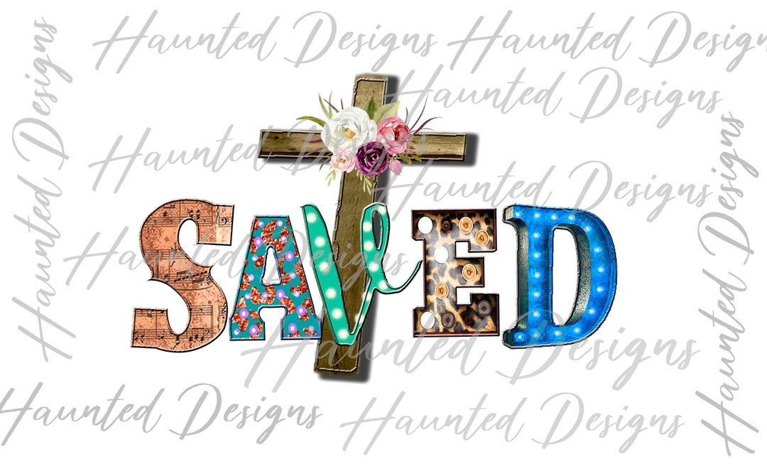 Saved Cross Watercolor PNG, Christian Clip Art (digital Download) - Etsy