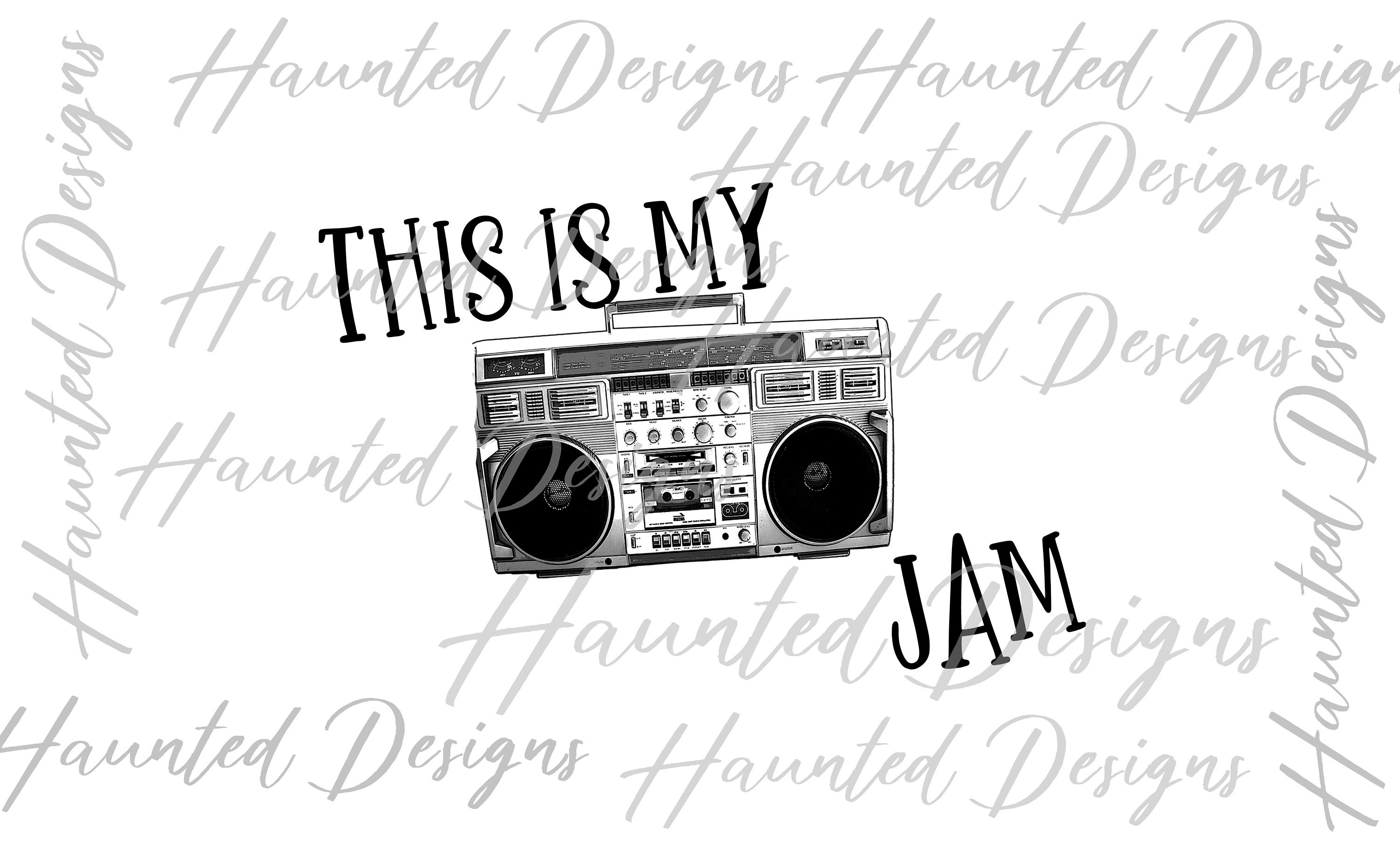 This is my jam 90's 80's Boom Box Sublimation Design | Etsy