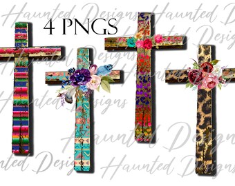 Leopard Serape Cross Oklahoma PNG Instant Download - Etsy