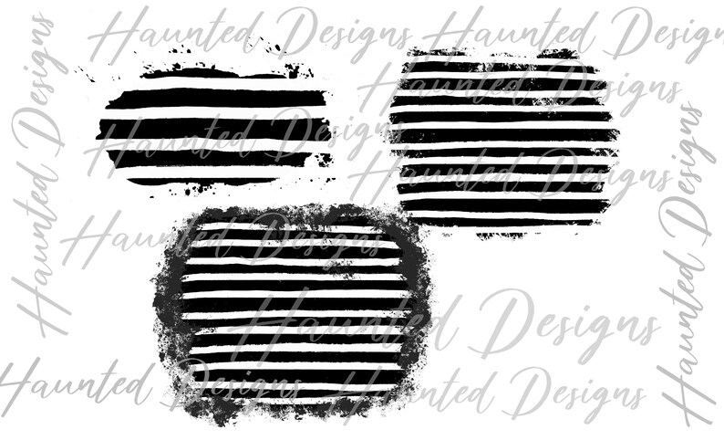 Black and White Stripe Frame Set Background Bundle Sublimation File PNG ...