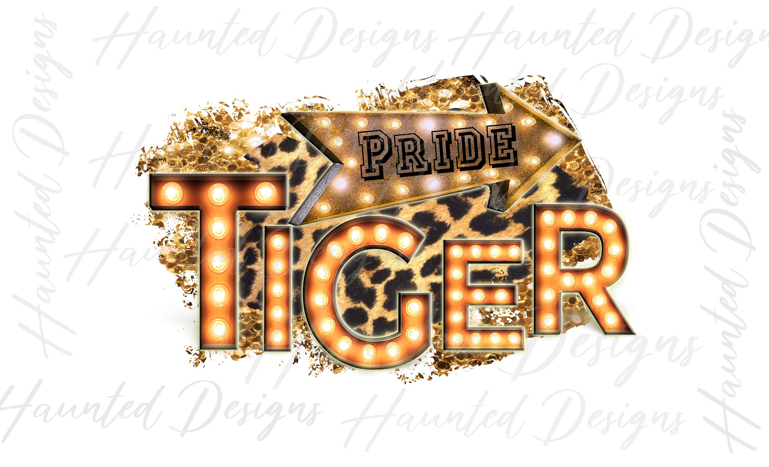 Tiger Pride Glitter Sports Png Instant Digital Download | Etsy