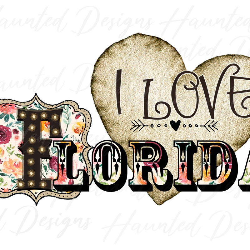 I Love Florida - Etsy