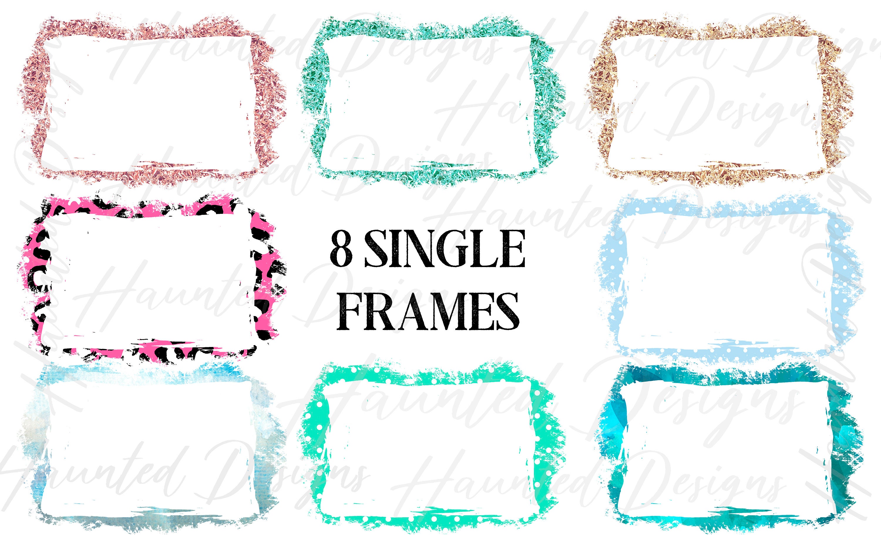 HUGE Beach Summer Clip Art Background Frame Design Bundle 44 - Etsy