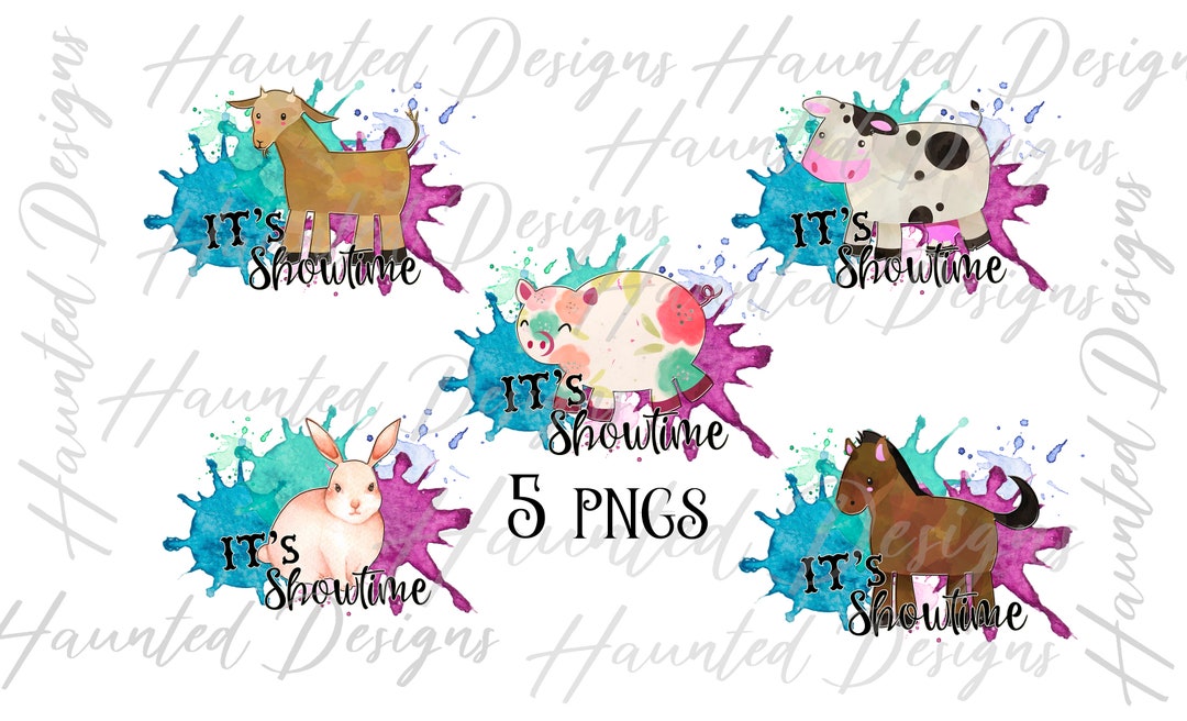 4H Show Animals PNG Bundle, Rodeo Clipart (digital Download) - Etsy
