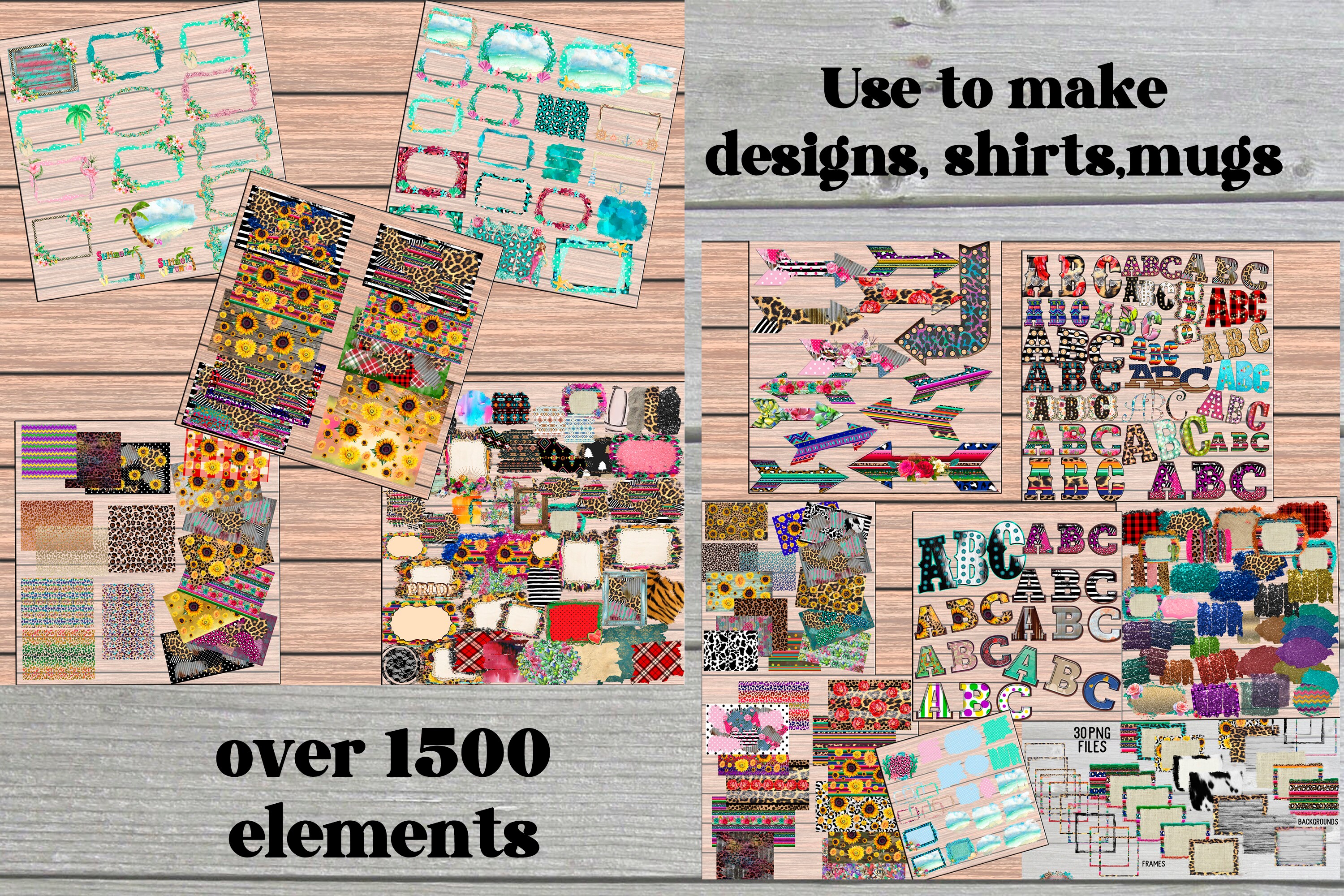 HUGE Sublimation Design Element Bundle PNG, Instant Digital Download - Etsy
