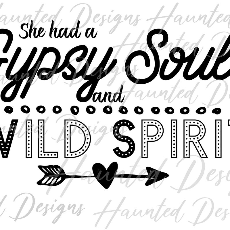 Gypsy Soul Svg - Etsy