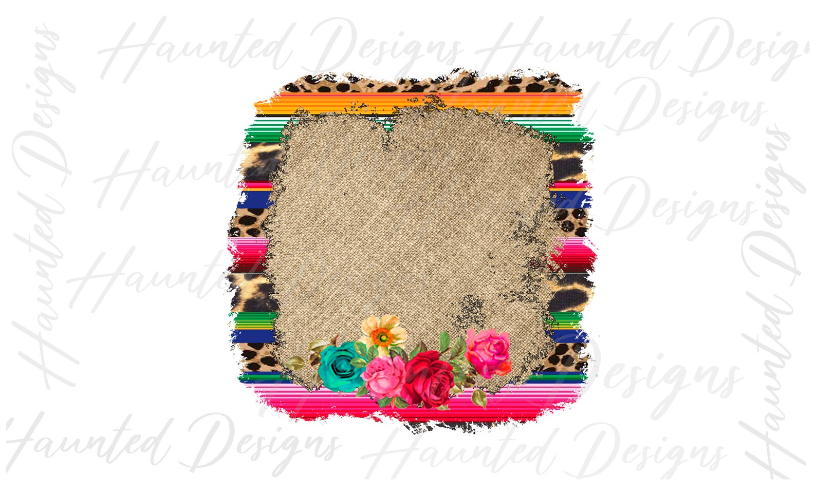 Team Pride Frame Serape Cheetah Logo Blank Instant Digital | Etsy