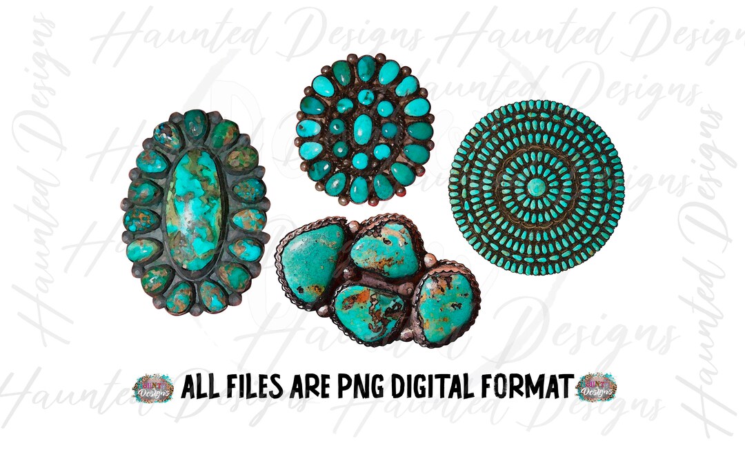 Turquoise Design Bundle PNG, Craft, Clip Art, Sublimation Digital ...