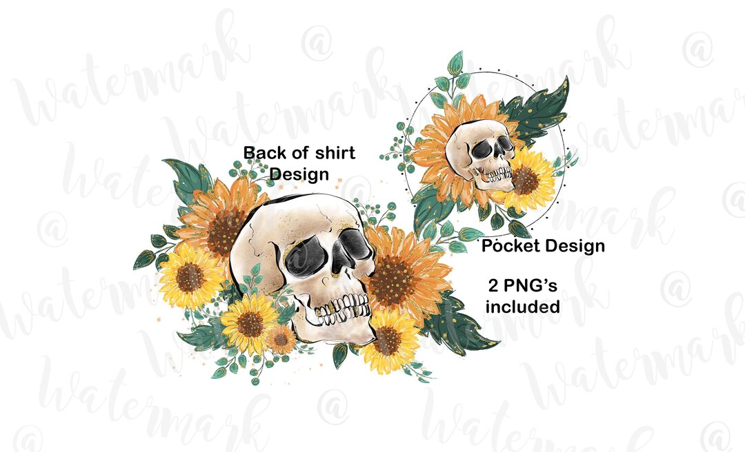 Skull Sunflower Skeleton PNG, Craft, Clip Art Design, Instant Digital ...