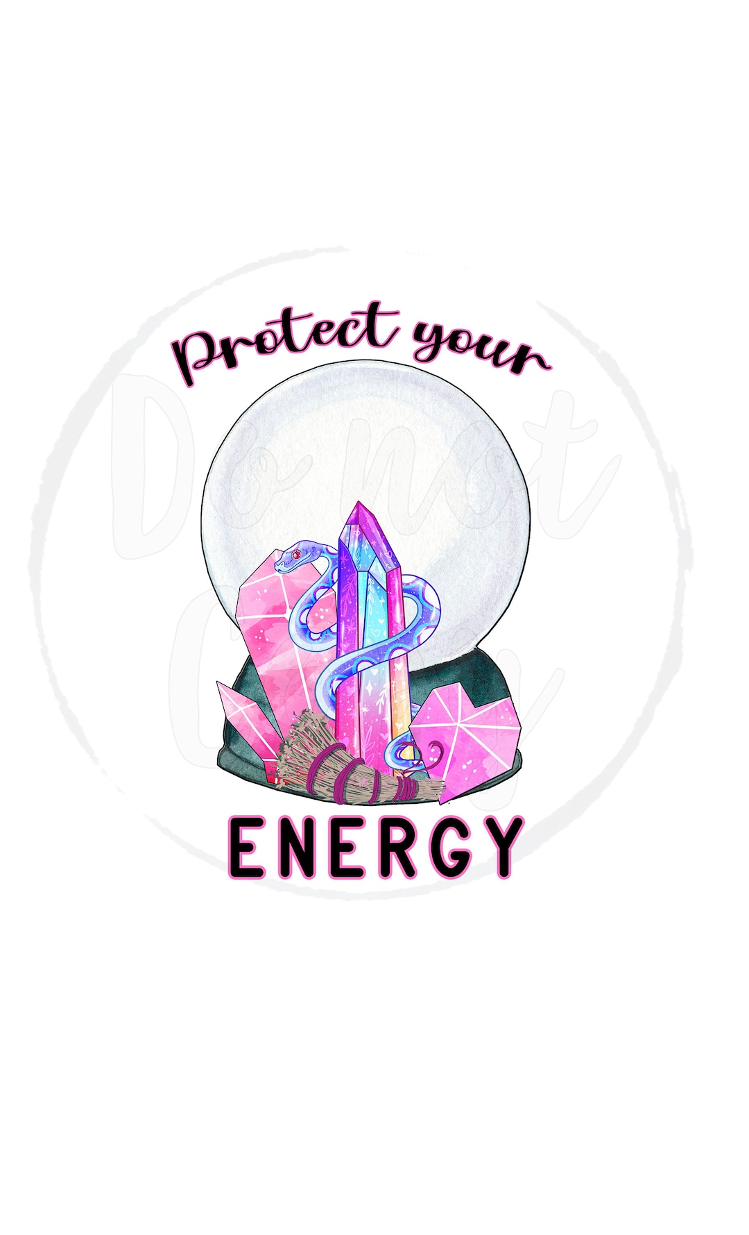 Protect Your Energy, Witchcraft Sublimation Design PNG Clipart Craft ...
