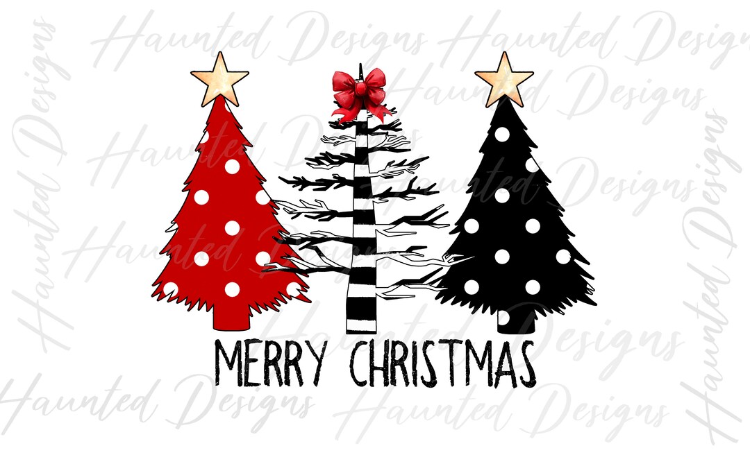Polka Dot Christmas Tree Striped Holiday Sublimation Design PNG Clipart ...
