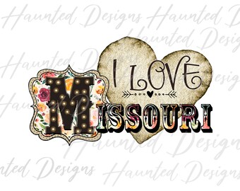 I Love Missouri - Etsy