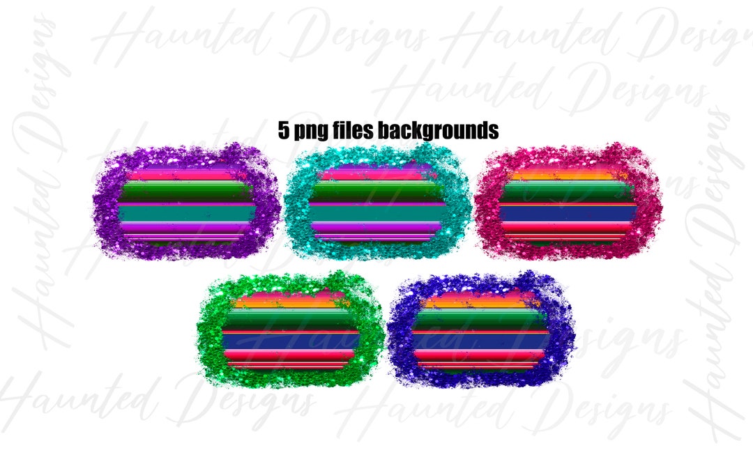 Distressed Serape Glitter Background Frame Bundle Design Enhancements ...