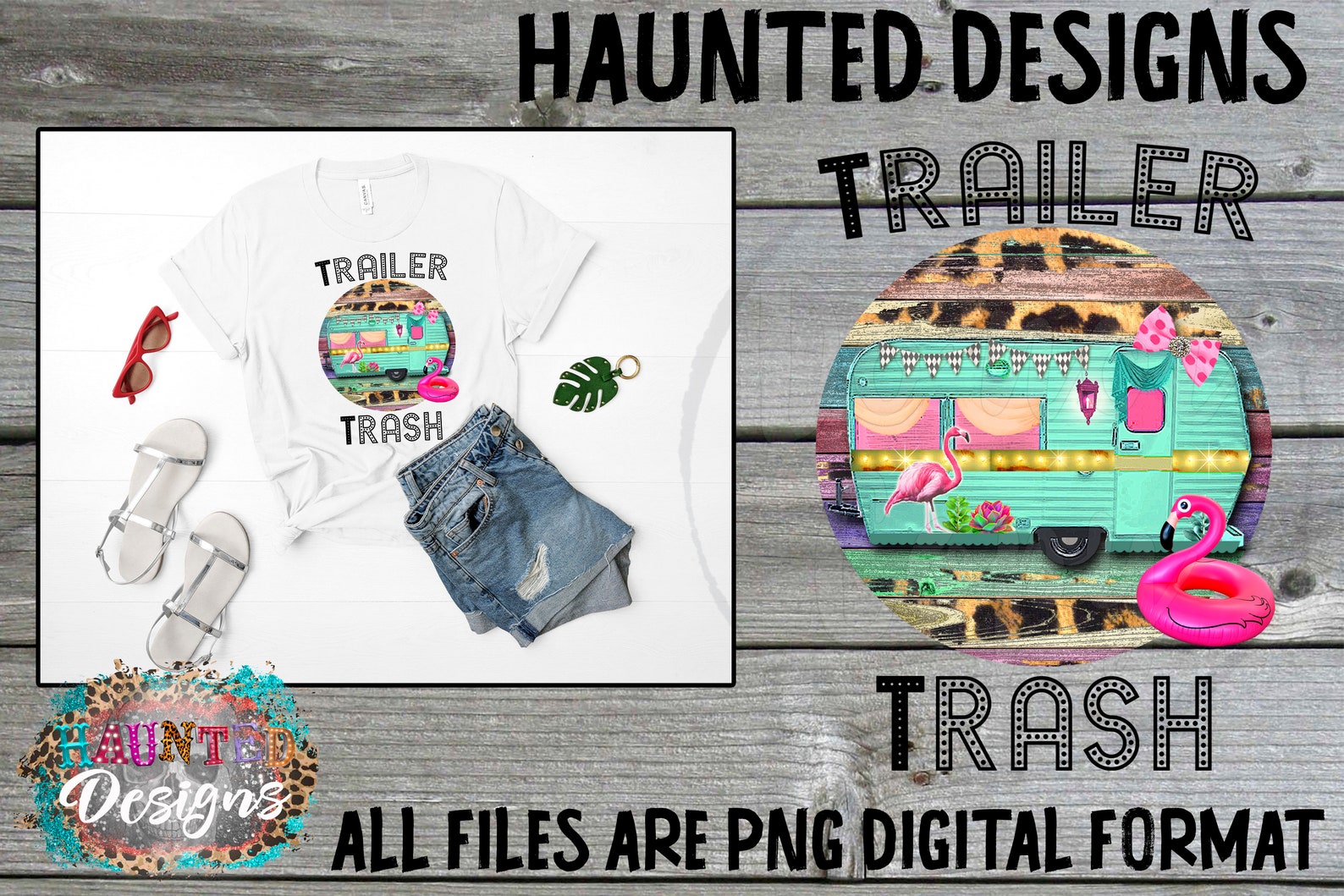 Trailer Trash Camper Vintage Camper PNG Graphic Clip Art | Etsy
