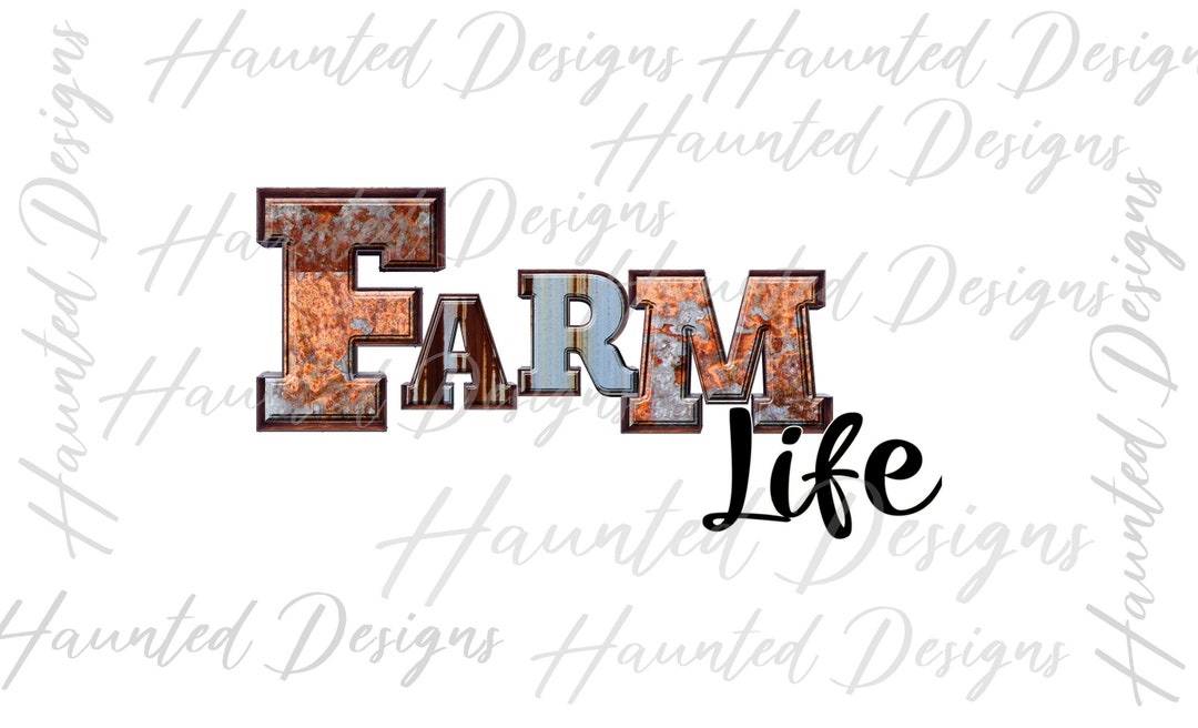 Rustic Letter Farm Life PNG, Craft, Clip Art Design Digital Download ...