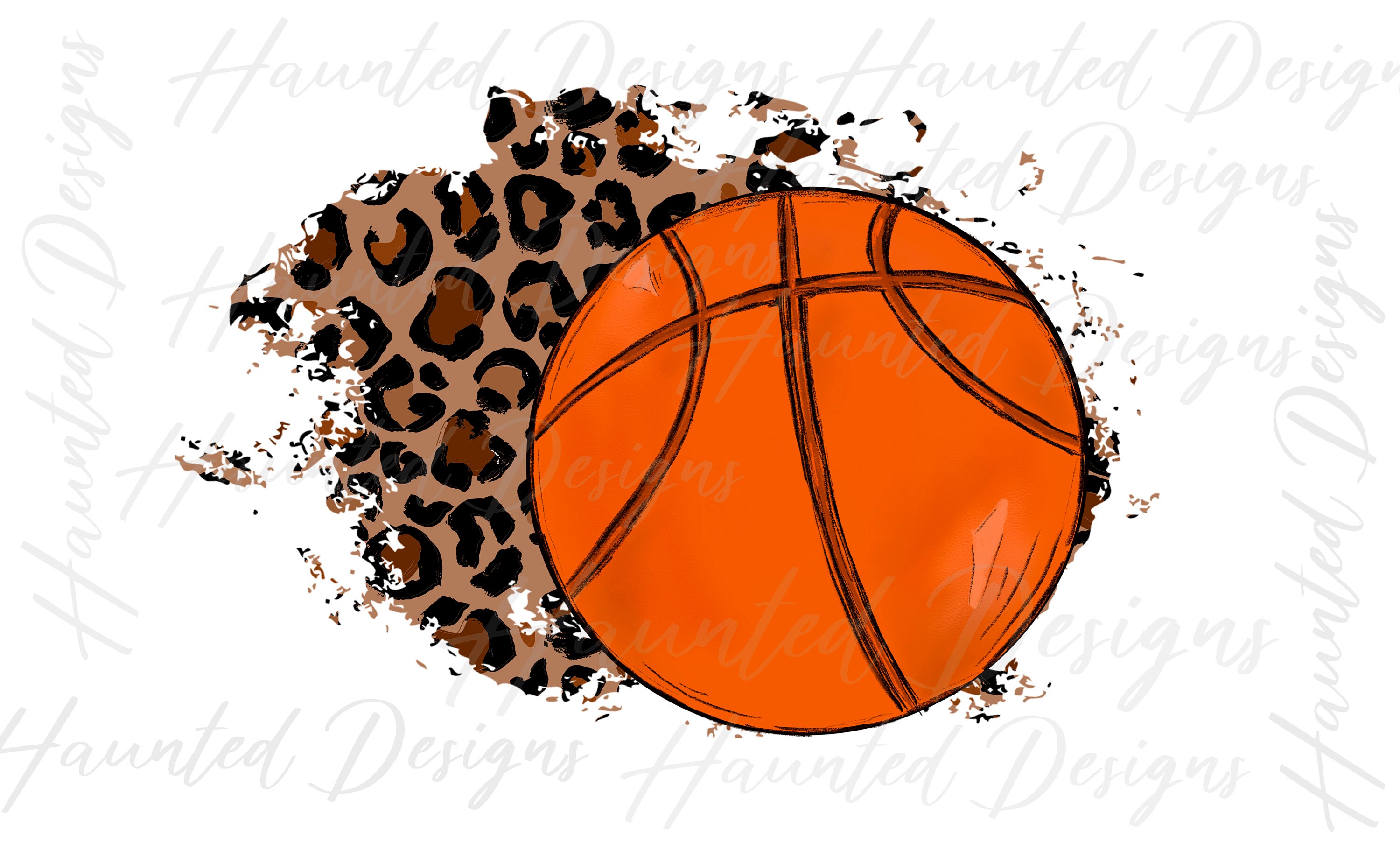 Basketball Leopard Instant Digital Download Sublimation Design | Etsy