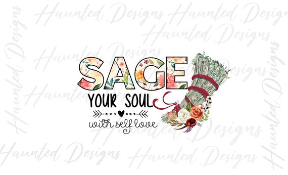 Sage Self Love Halloween Marquee Design Sublimation Design PNG - Etsy