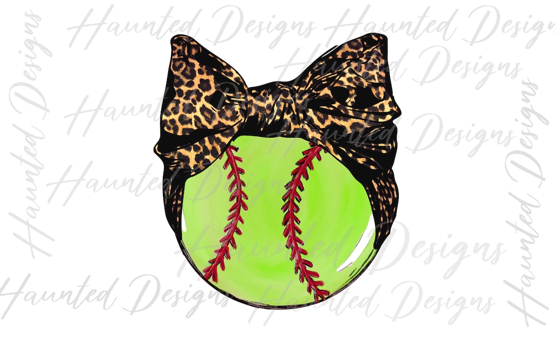 Leopard Softball Design Instant Digital Download Sublimation Design PNG ...