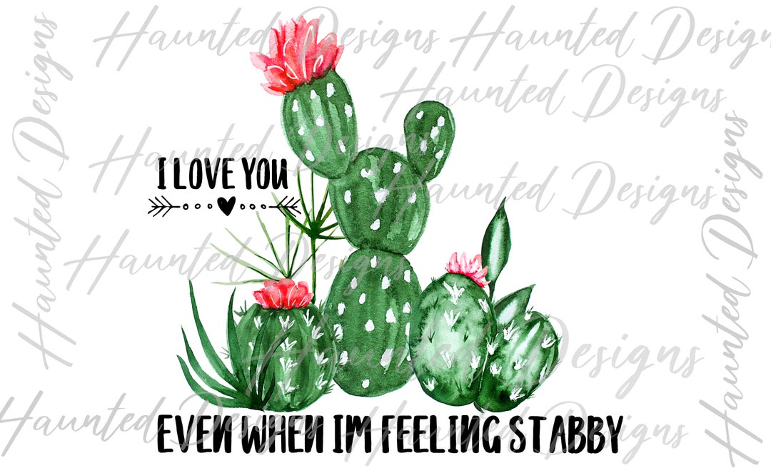 Cactus Stabby PNG, Craft, Clip Art, Digital Download DTF - Etsy