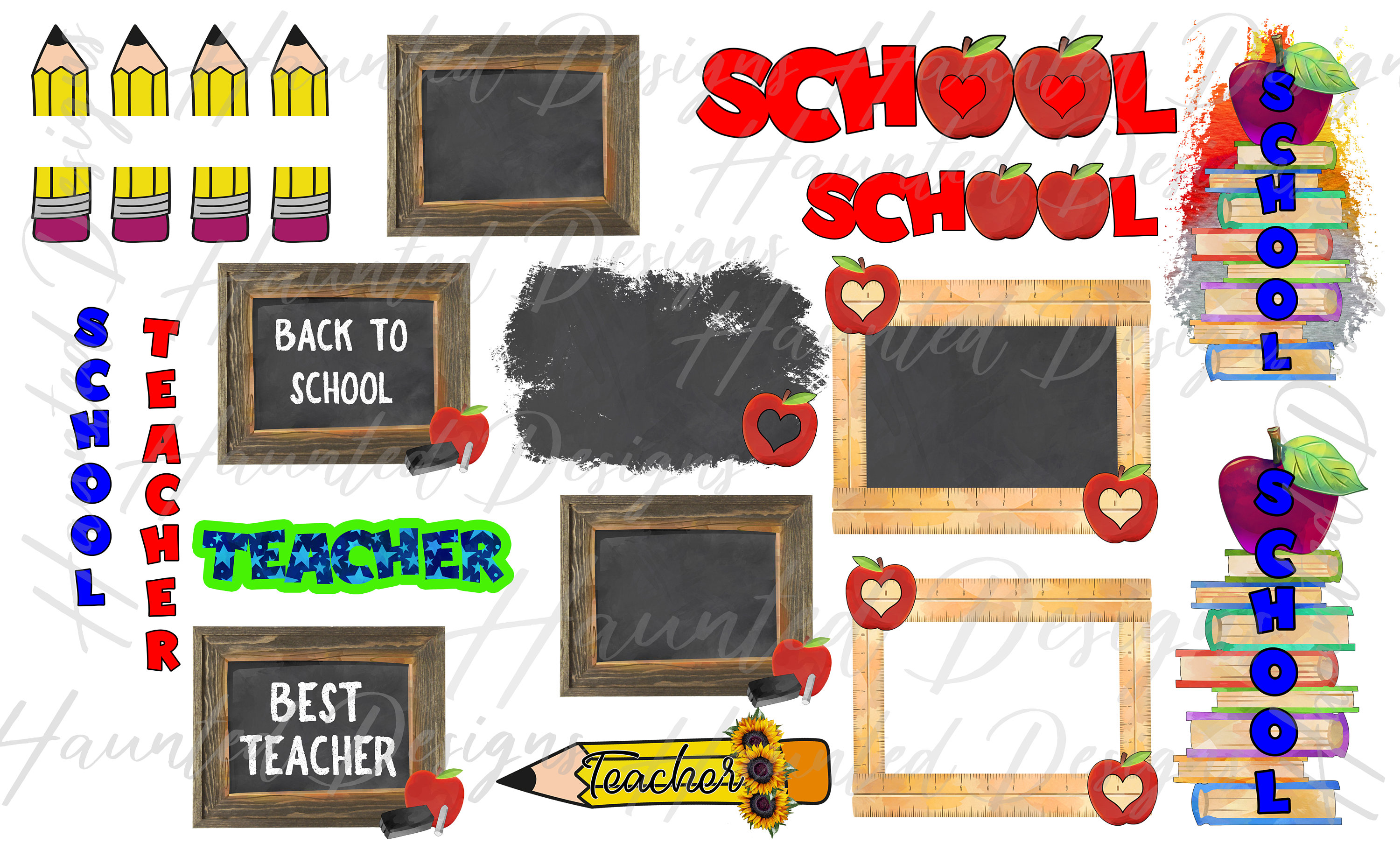 Back to School Teacher Design Bundle Sublimation Instant | Etsy