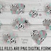 Cow Print Bleach Patch Splat Background Bundle Sublimation Design PNG ...
