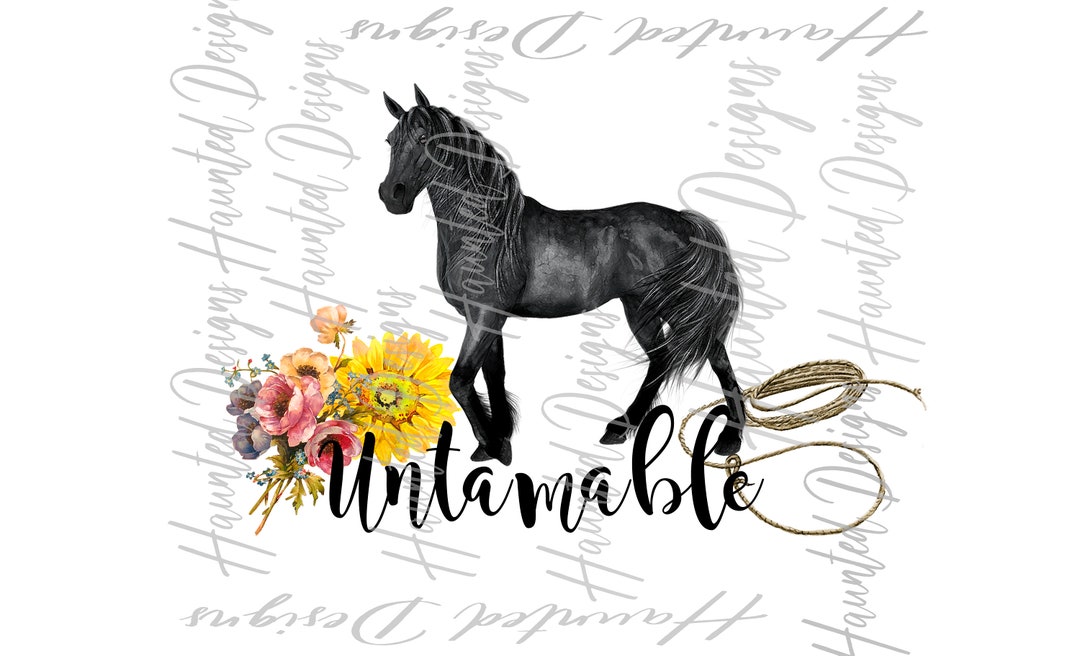 Untamable Horse Instant Digital Download PNG, Craft, Clip Art Design ...