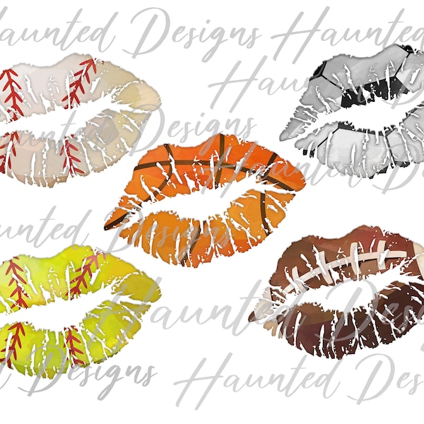 Lips Baseball Svg - Etsy
