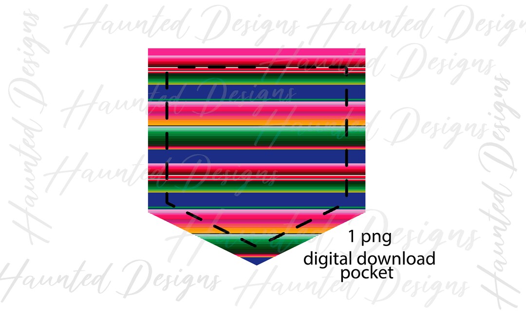 Serape Mini Pocket Design PNG, Craft, Clip Art Design, Instant Digital ...
