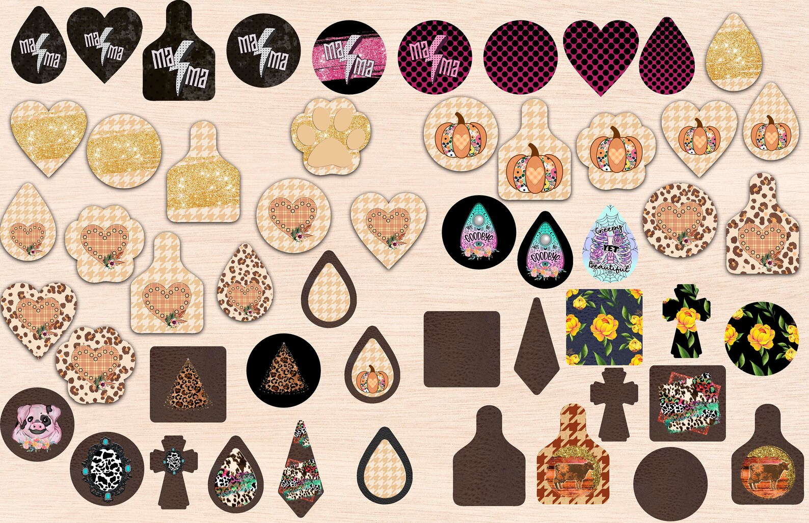 Earring Design Bundle 500 Files Instant Download Design - Etsy