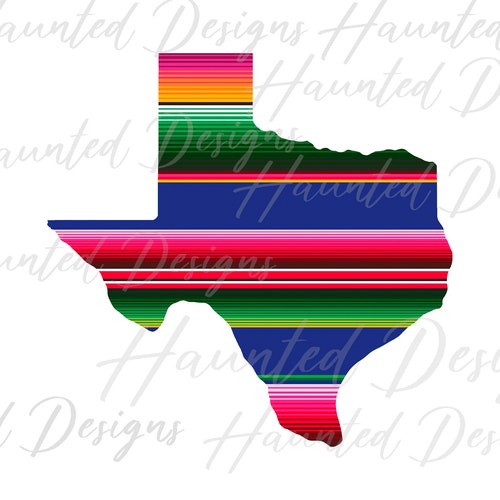 Texas Serape State Clipart Instant Digital Download - Etsy