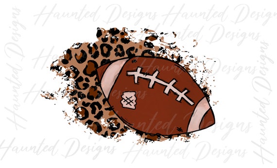 Football Leopard Cheetah Team Clipart Design Instant Digital - Etsy