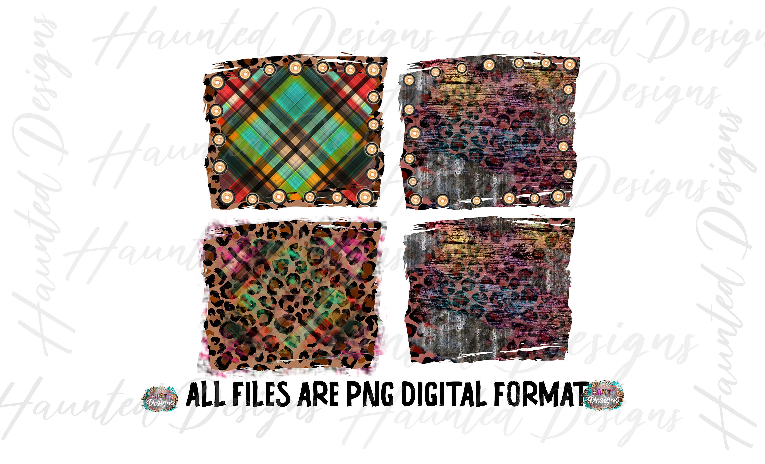 Cheetah Frame Marquee Clip Art Design Bundle PNG Instant | Etsy