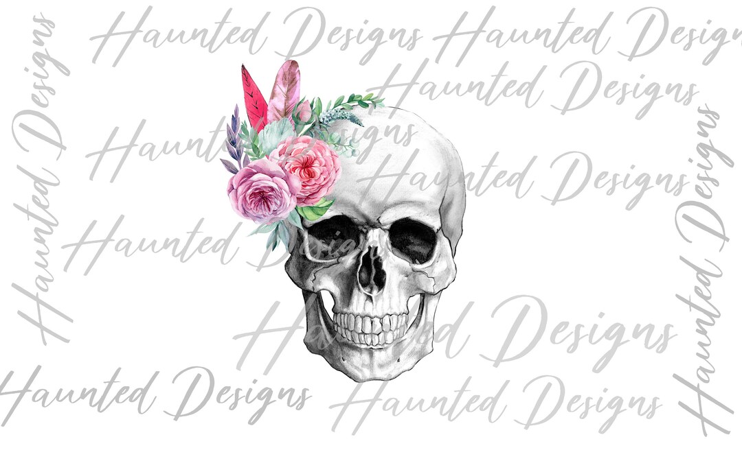 Skull Floral Boho Design PNG, Craft, Clip Art Design, Instant Digital ...