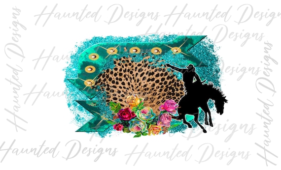 BOHO Rodeo Leopard Flower Marquee Logo Blank Instant Digital | Etsy