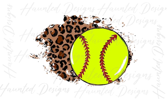Leopard Softball Design Instant Digital Download Sublimation - Etsy