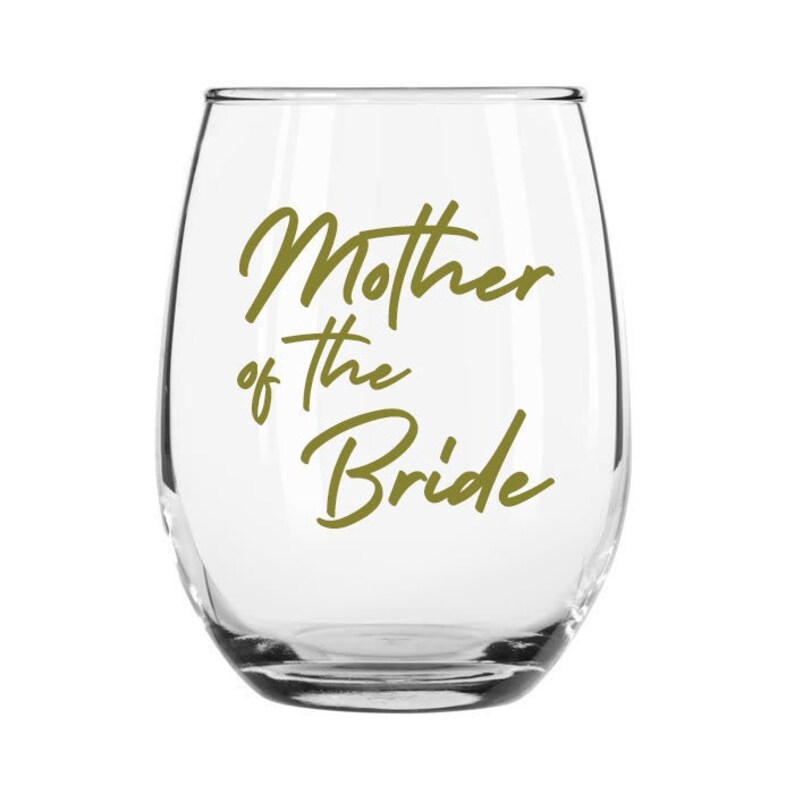 Mother of the Bride Wine Glass / Wedding / Engagement Gift / Bridal ...