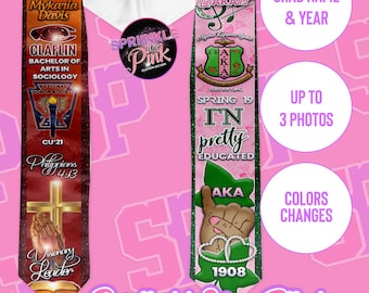 Graduation Stole Custom Graduation Stole Graduation Sash Photo Sash ...