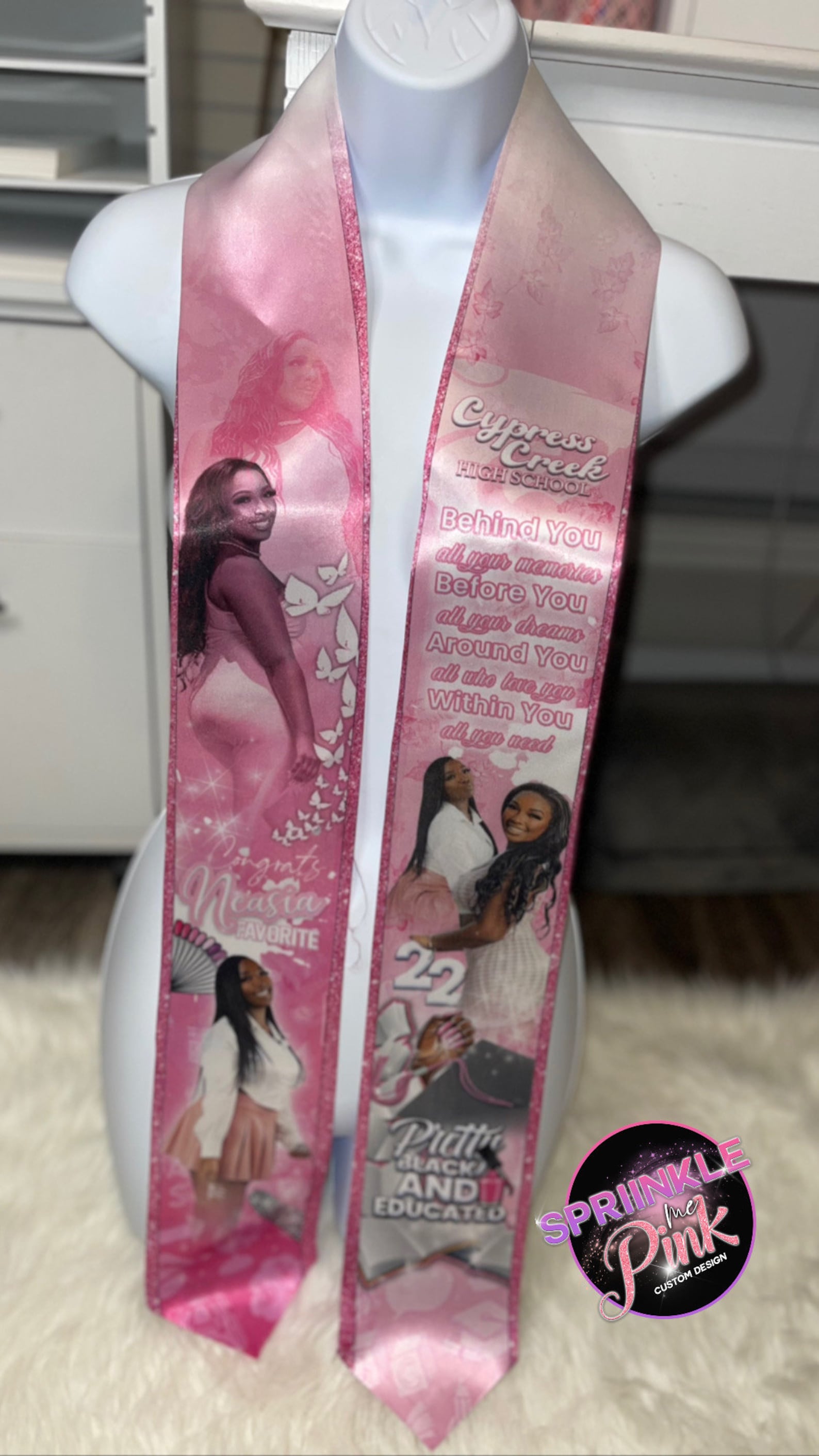 Graduation Stole| Custom Graduation Stole| Graduation Sash| Photo Sash ...