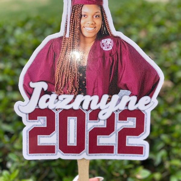 Graduation Head on a Stick - Etsy