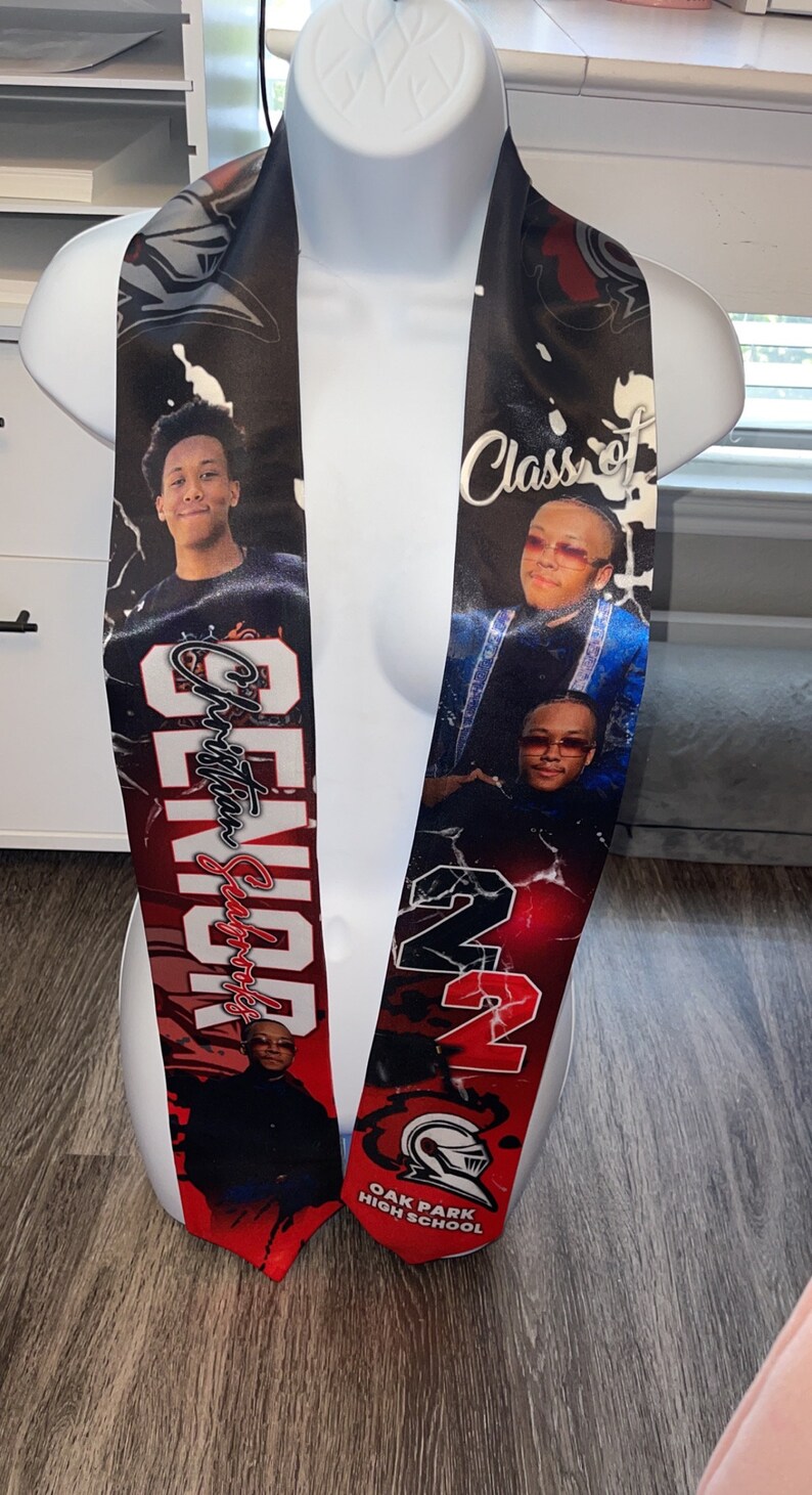 Graduation Stole Custom Graduation Stole Graduation Sash Photo Sash ...