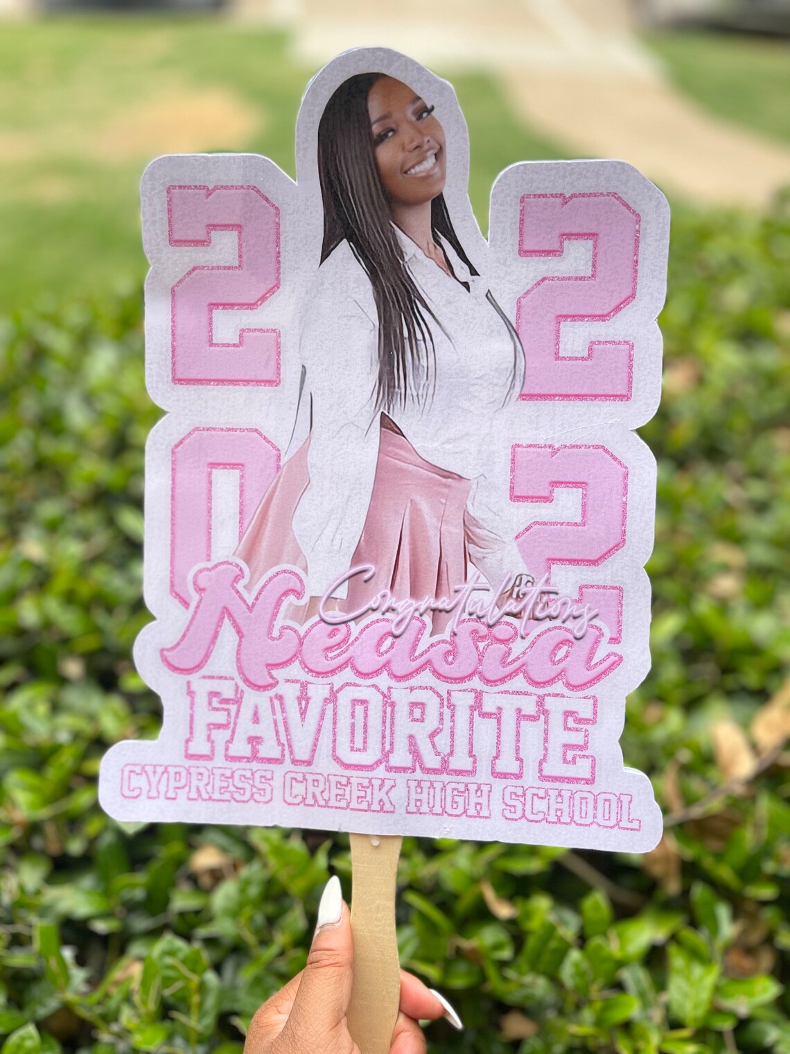 Custom Hand-held Graduation Fans | Graduation Fans| Gradfans| Head on a ...