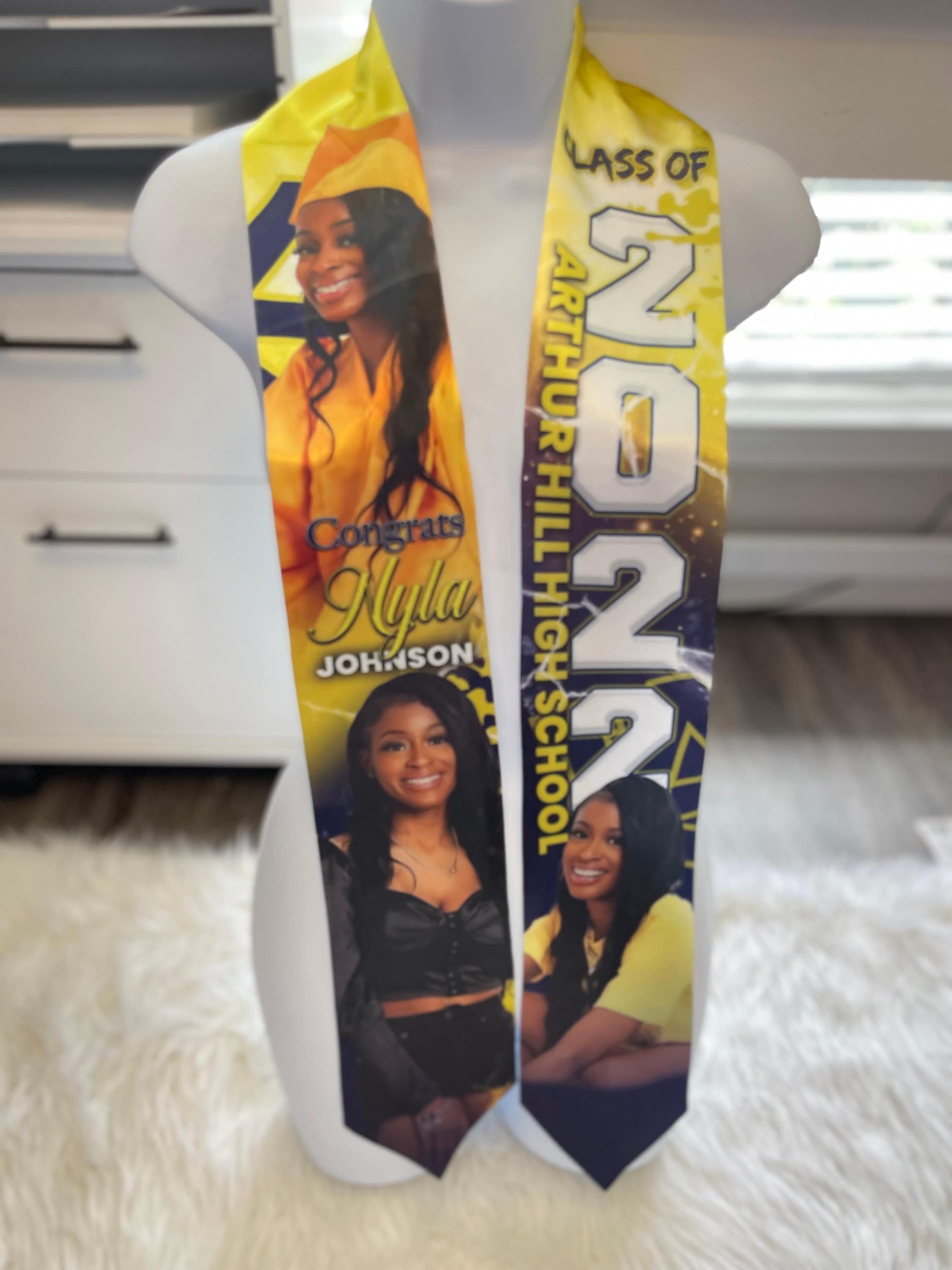 Graduation Stole| Custom Graduation Stole| Graduation Sash| Photo Sash ...