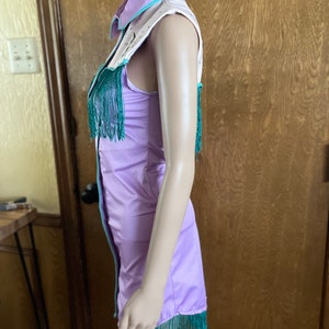 Embroidered Pearl Snap Dress, Sleevless Vintage Western Style ...